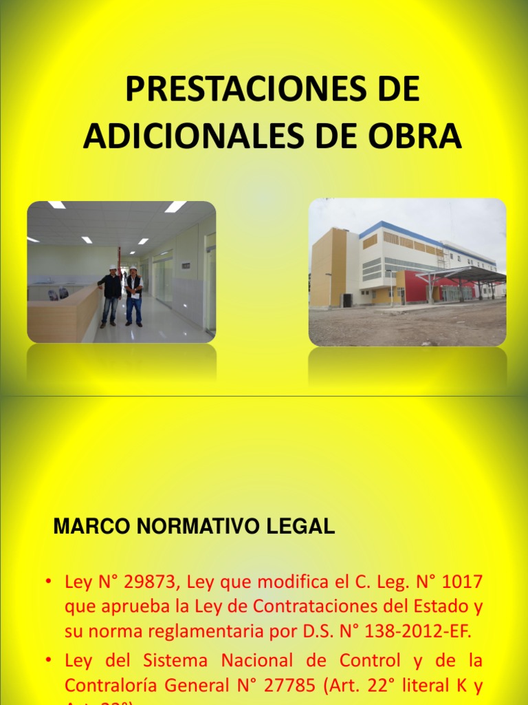 CLASE 06 Adicionales de Obra | PDF | Presupuesto | Gobierno