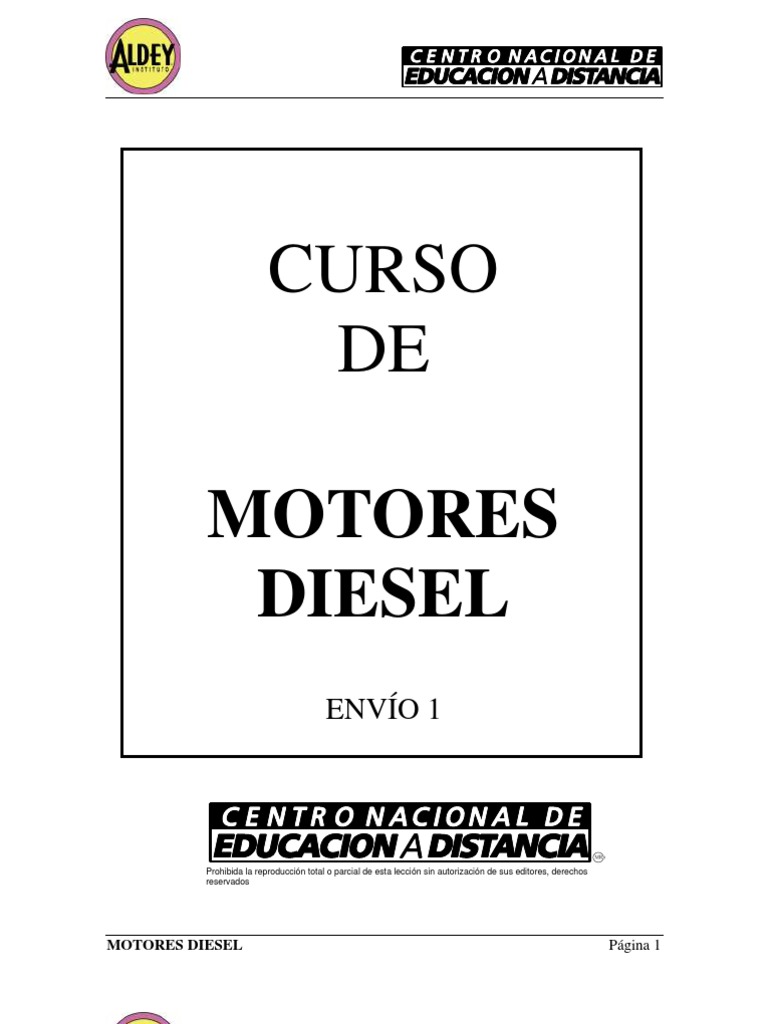 Curso de Motores Diesel 1 | PDF | Motor de combustión interna | Motor ...