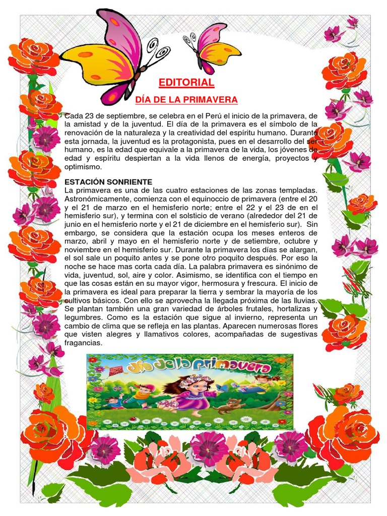 Primavera | PDF | Temporada de primavera) | Naturaleza