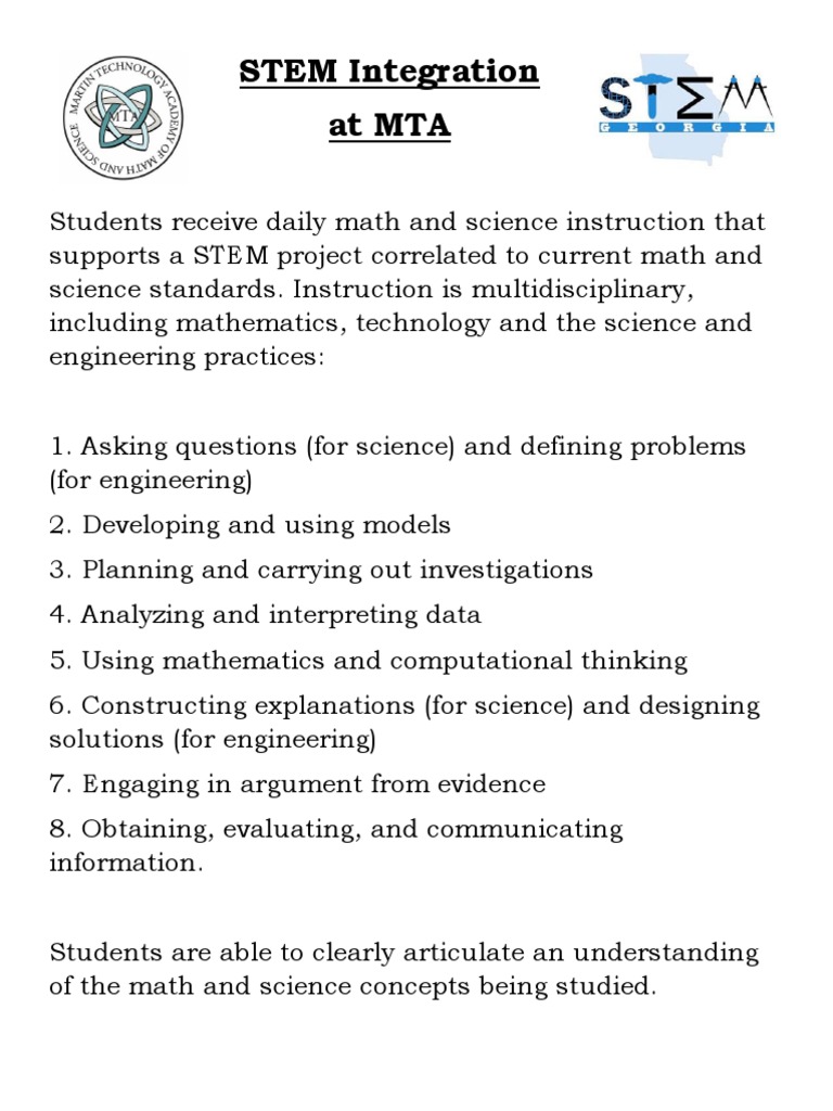 Stem Integration Poster | PDF