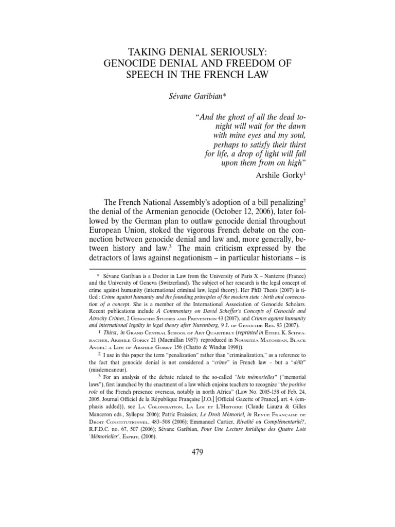 Garibian Sevane | PDF | Freedom Of Speech | Genocides