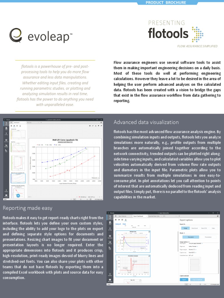 Flotools Brochure | PDF | Simulation | Microsoft Excel