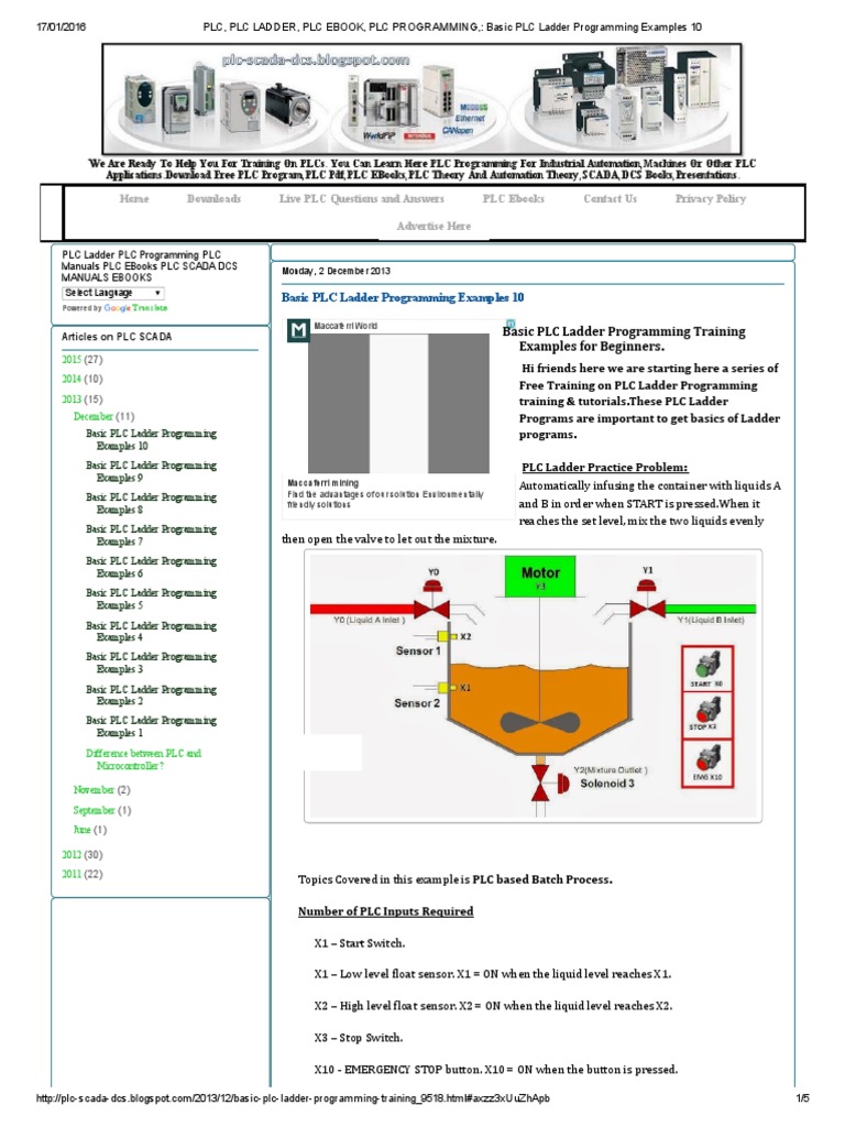 Home Downloads Live PLC Questions and Answers PLC Ebooks Contact Us ...