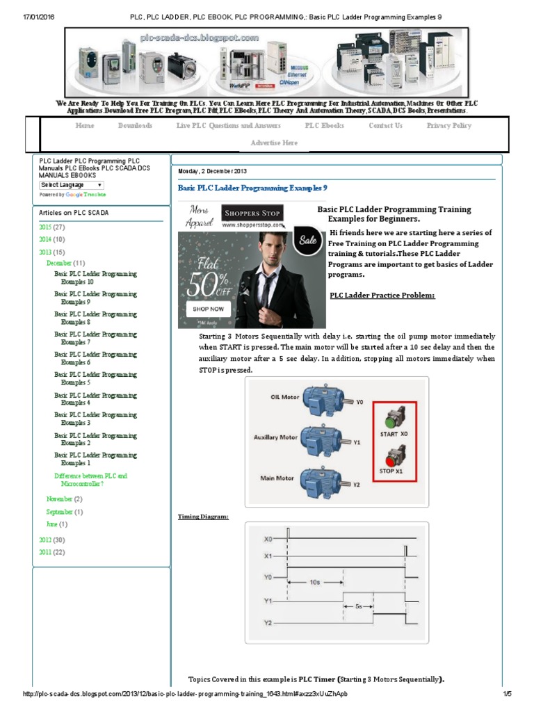 Examples 9 PDF | PDF | Programmable Logic Controller | Systems Science