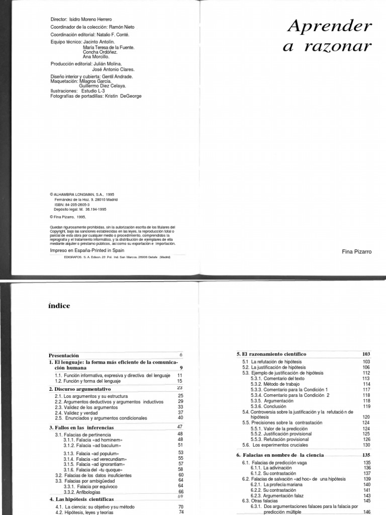 Aprender A Razonar | PDF | Falacia | Comunicación