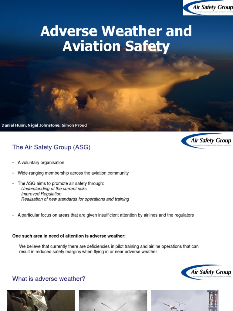 Adverse WX&AV Safety Final | PDF | Radar | Aviation Safety