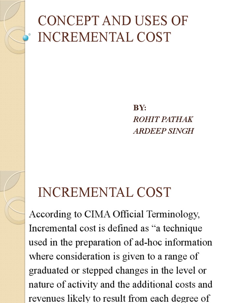 Incremental Cost: Definition and Uses | PDF | Business