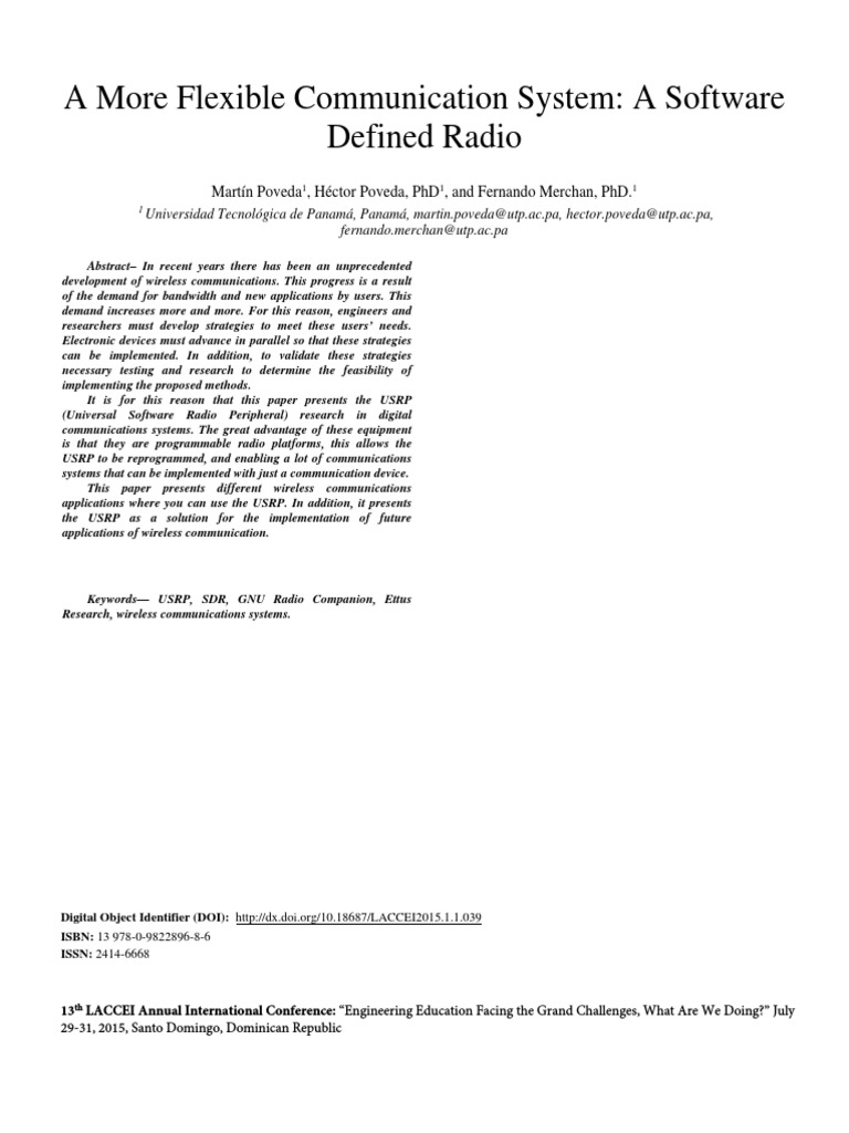 A More Flexible Communication System: A Software Defined Radio | Descargar gratis PDF ...