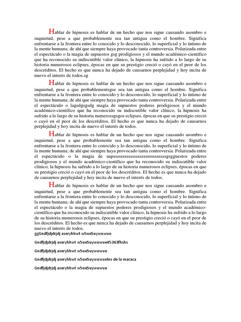 MTH SHHH | PDF | Hipnosis