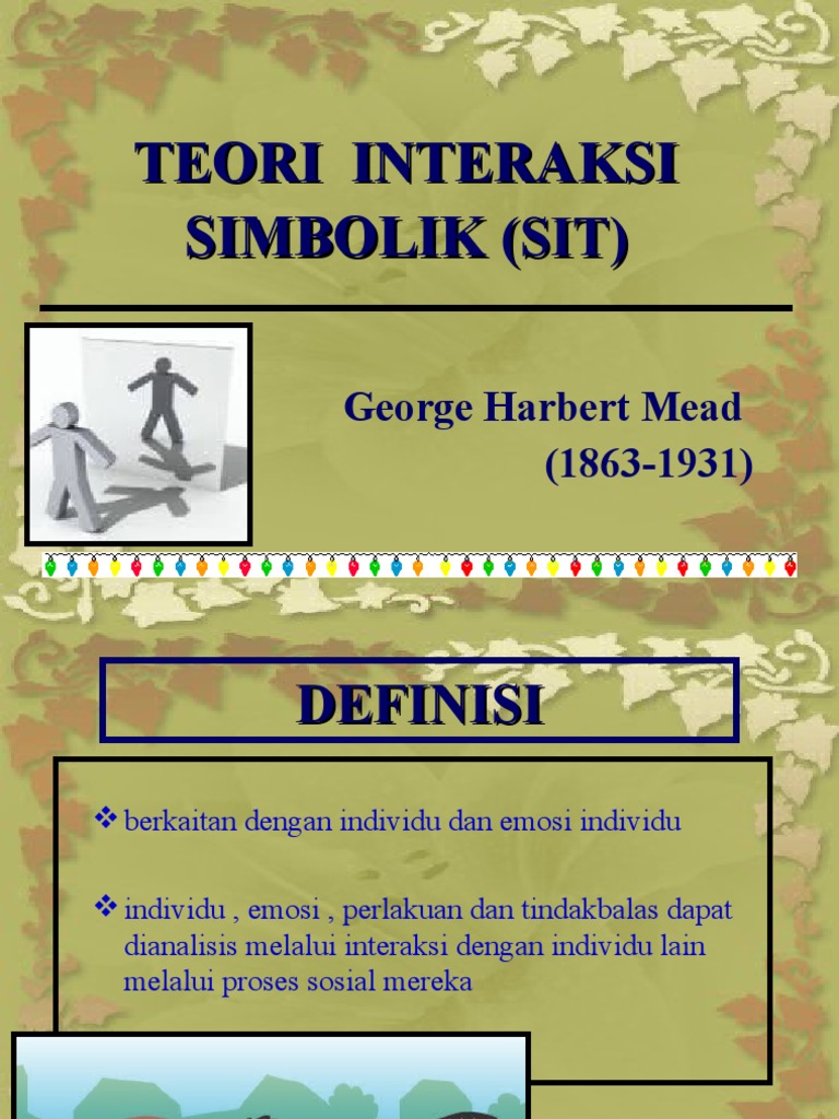 Teori Interaksi Simbolik | PDF