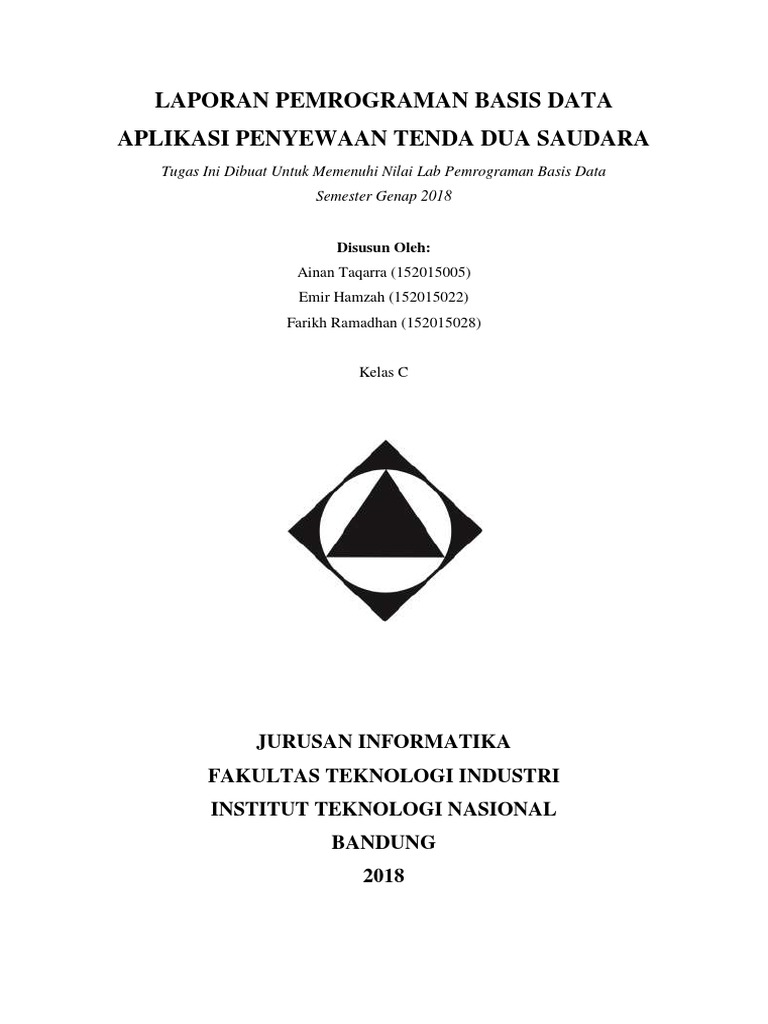 Laporan Akhir Pemrograman Basis Data | PDF