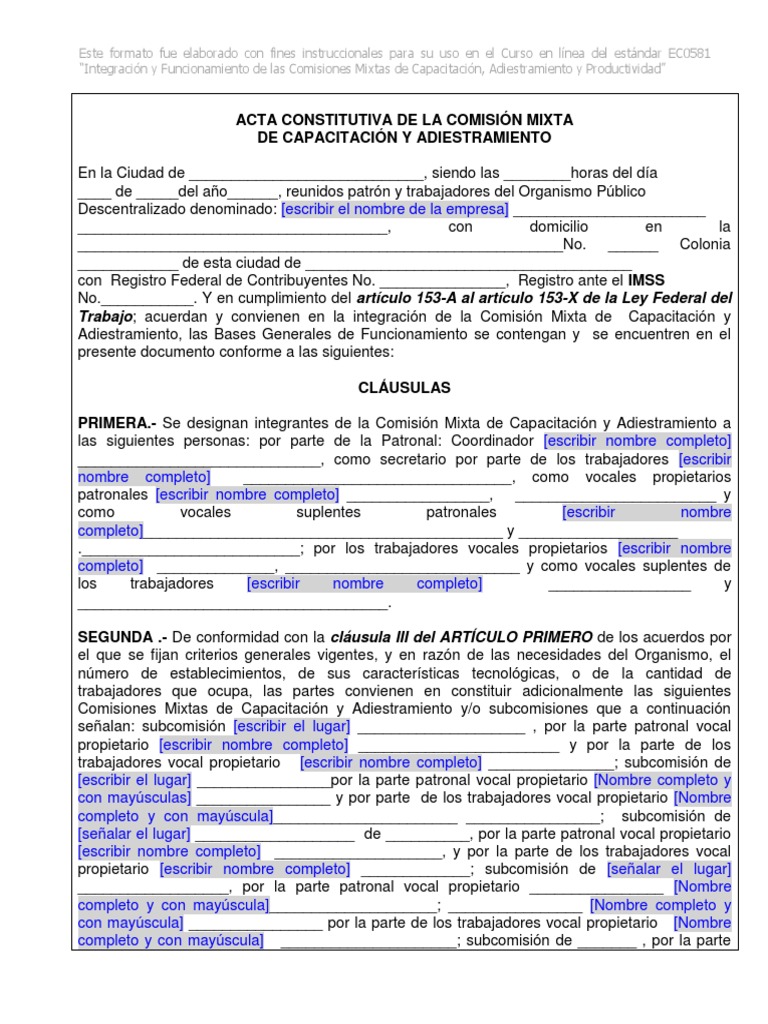Acta Constitutiva | PDF | Federación | Gobierno