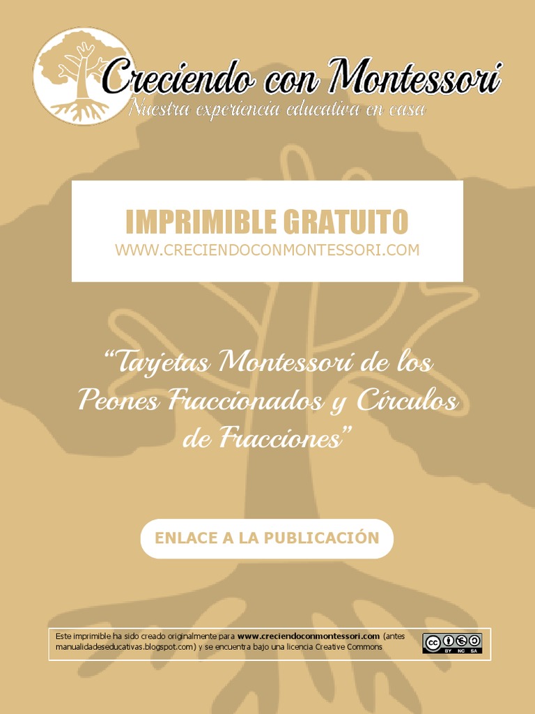 Fracciones Montessori | PDF
