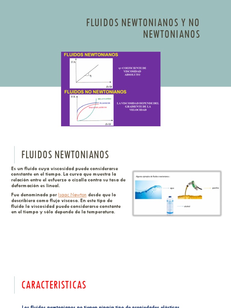 Fluidos Newtonianos vs No Newtonianos | PDF | Viscosidad | Fluido