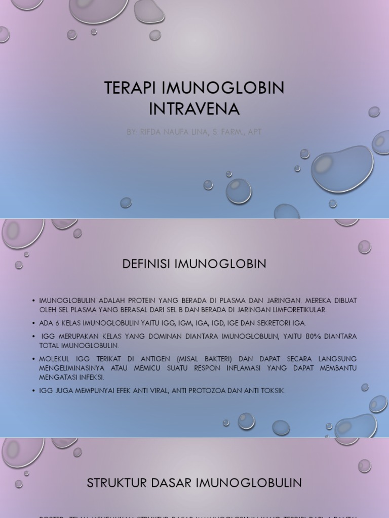 Terapi Imunoglobin Intravena | PDF