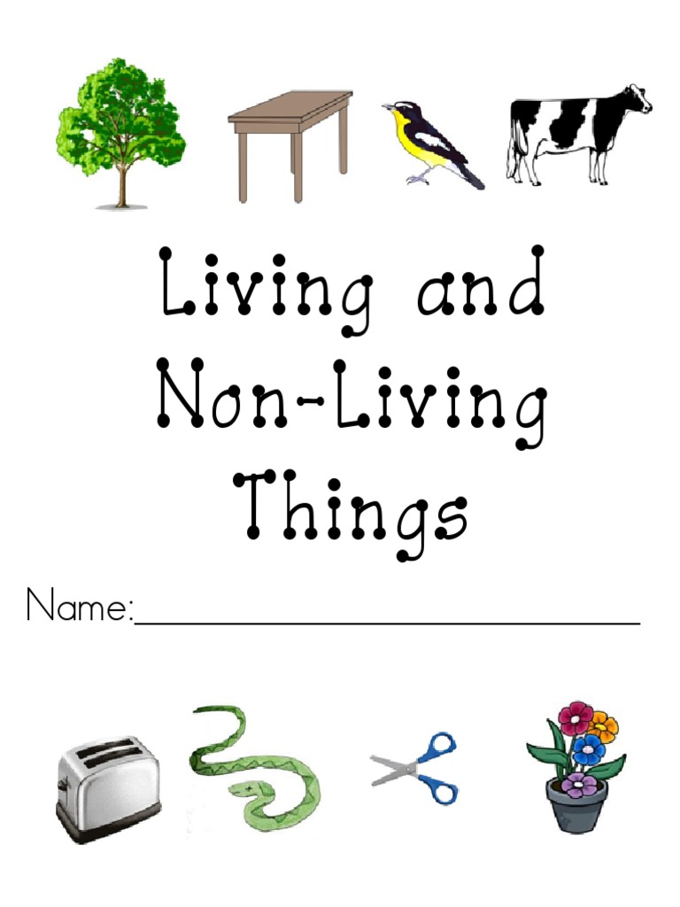 Living and Non-Living Things for Kids | PDF | Wellness