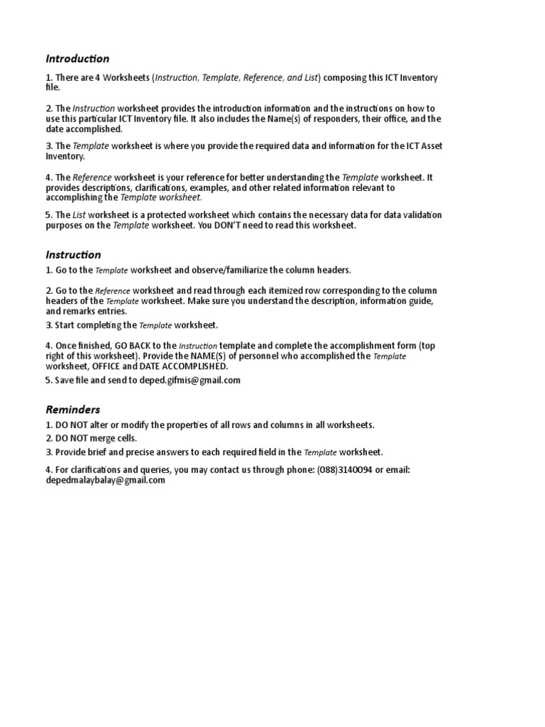 ICT Inventory Report School Level v2.0 | PDF | Computer Hardware ...