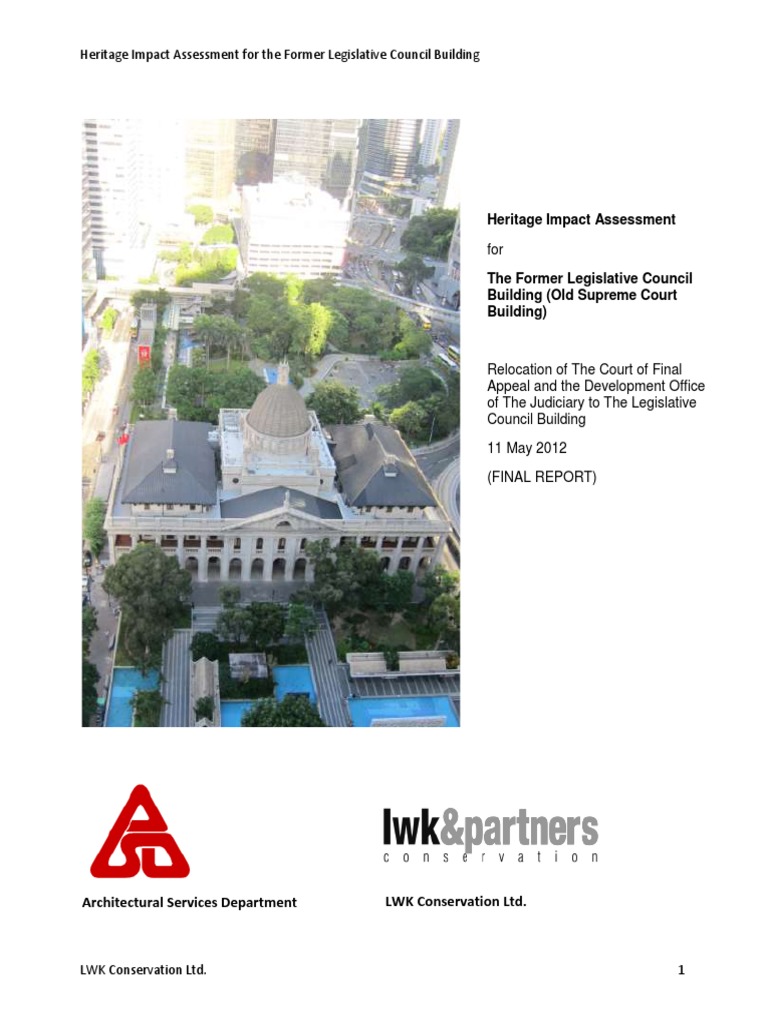 HIA Report Former LegCo BLDG | PDF