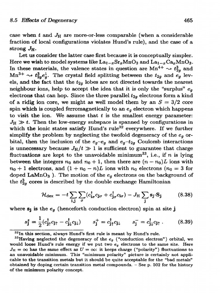 Effbcts of JH: t2g and Eg Lev-T2g Lobes Are Not Directed Towards The ...