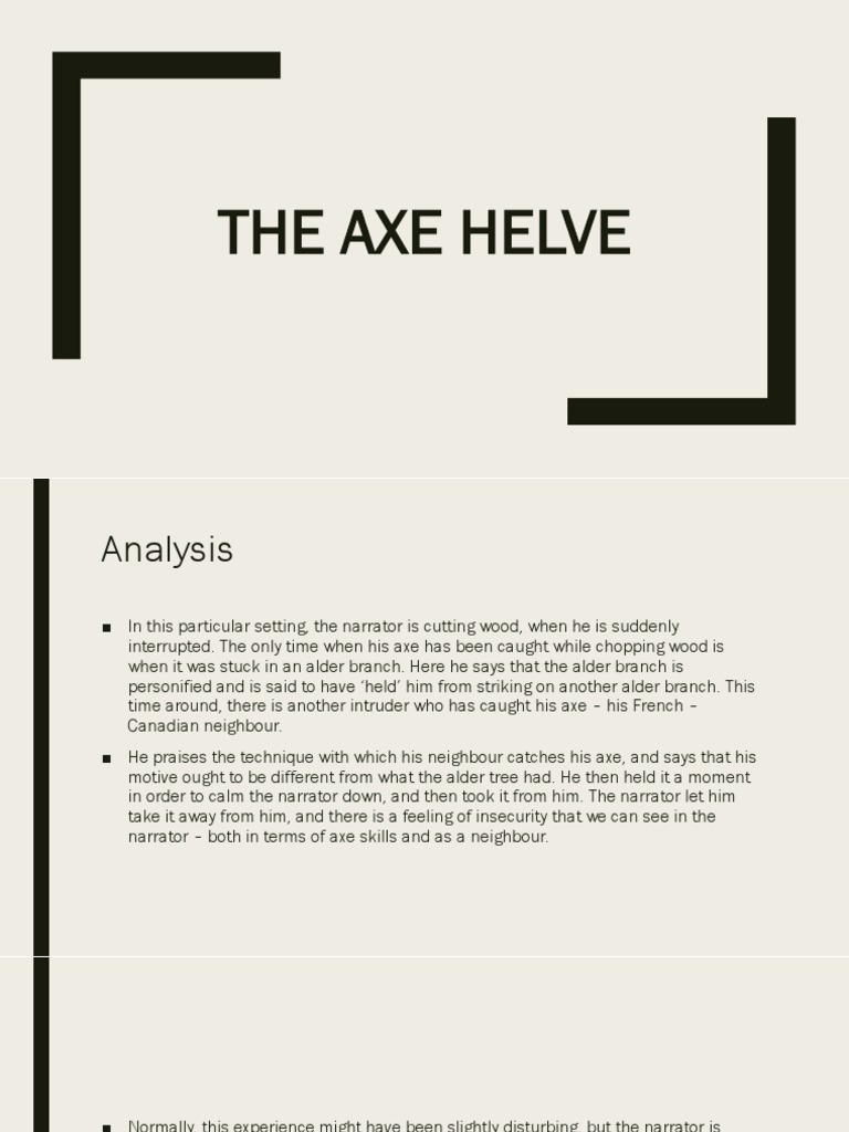 The Axe Helve | PDF | Poetry