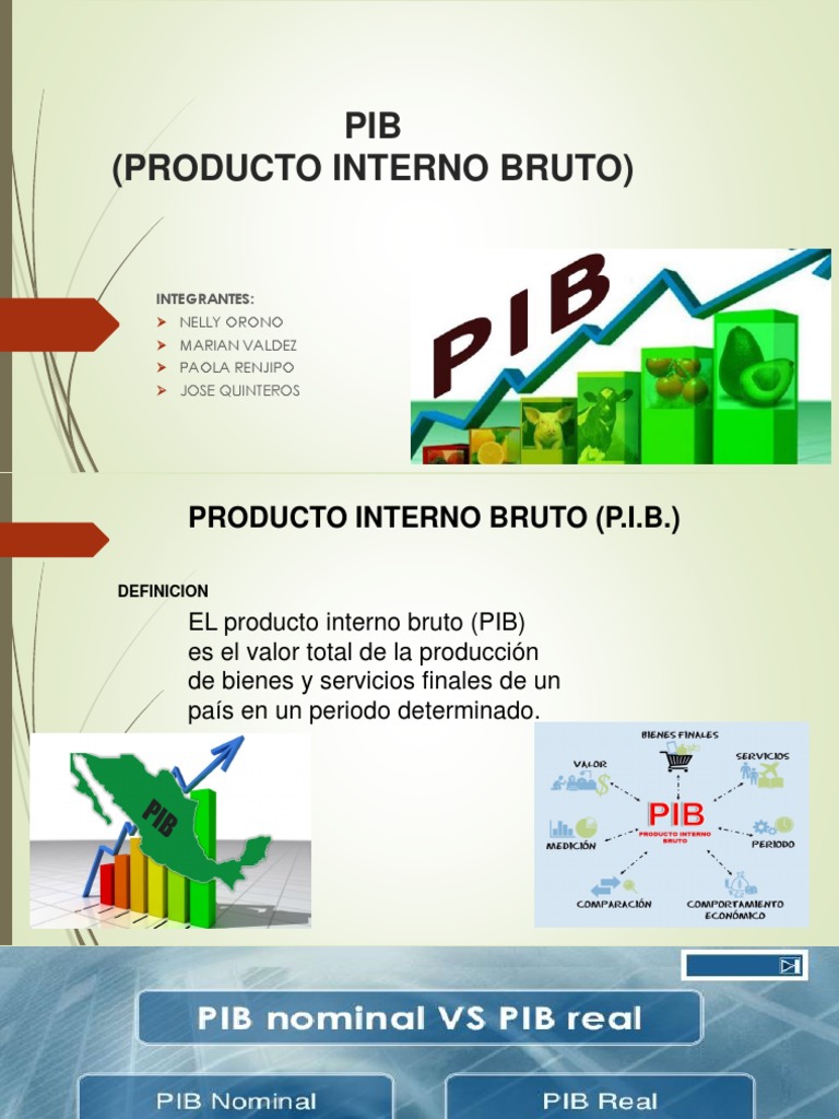 Macroeconomia Pib Producto Interno Bruto Pdf Producto Interno