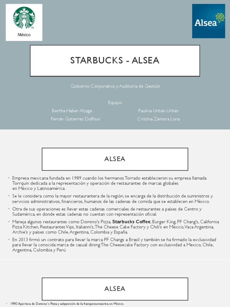 Gobierno Corporativo Alsea Starbucks | PDF | Business