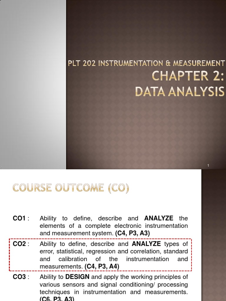 CHAPTER 2 - Data Analysis PDF | PDF | Accuracy And Precision | Observational Error