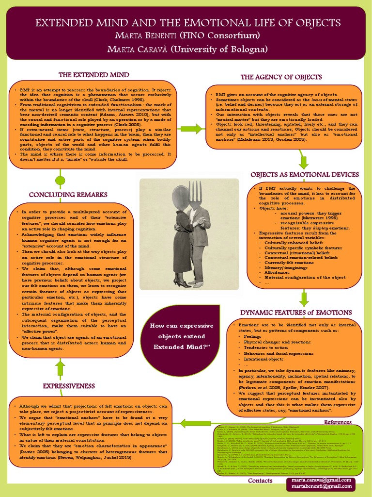 Cognitive Extension & Emotional Objects | PDF | Emotions | Mind