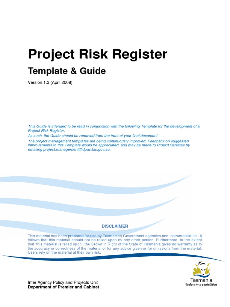Project Risk Register: Template & Guide | PDF | Risk Management ...