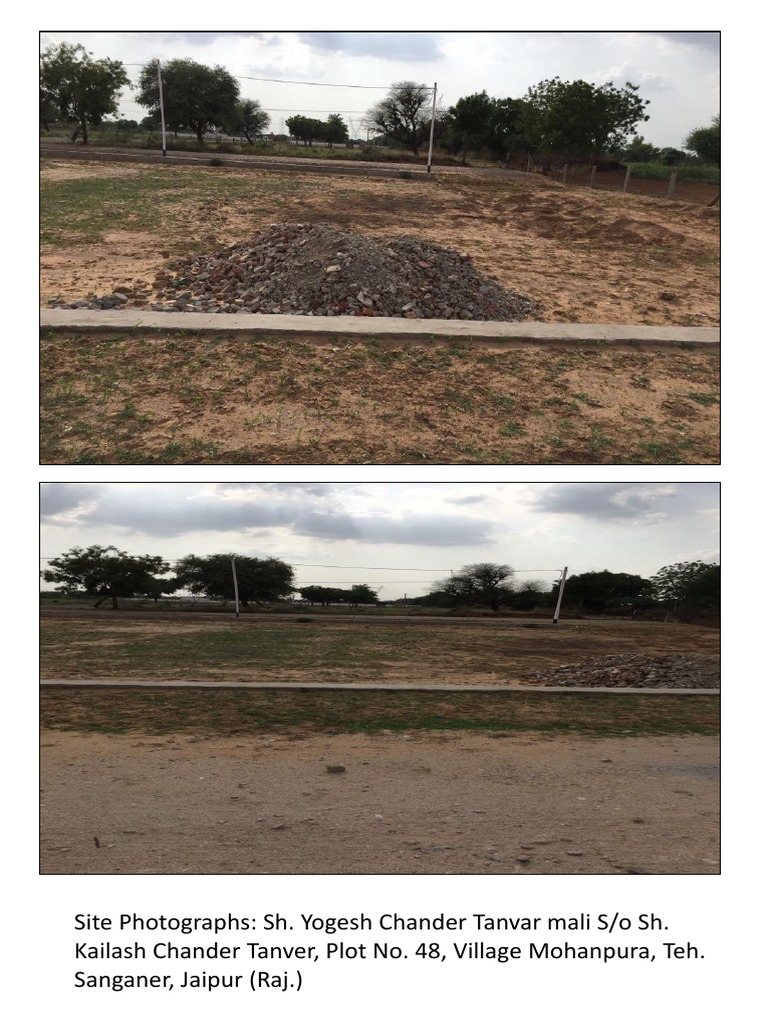 Site Photographs: Sh. Yogesh Chander Tanvar Mali S/o Sh. Kailash ...