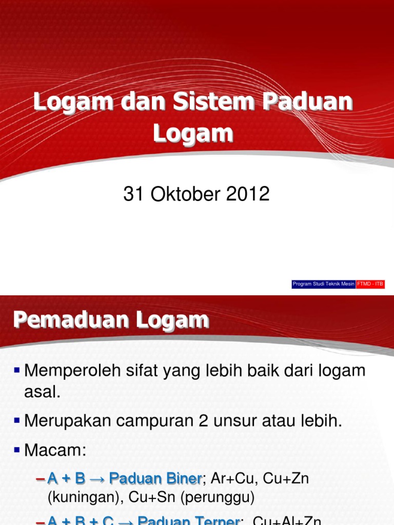 UP02 Logam Dan Sistem Paduan Logam PDF | PDF