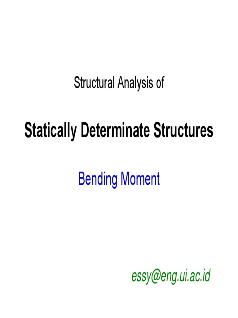 Statically Determinate Structures PDF | PDF | Beam (Structure ...
