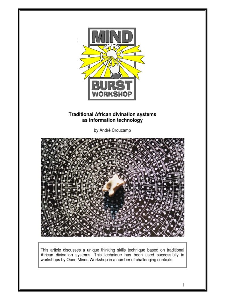 Traditional African Divination Systems As Information Technology - 0 ...