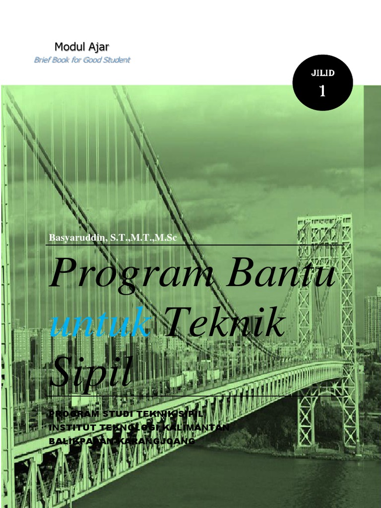 Modul Ajar Teknik Sipil: SAP 2000 | PDF | Metode & Bahan Ajar
