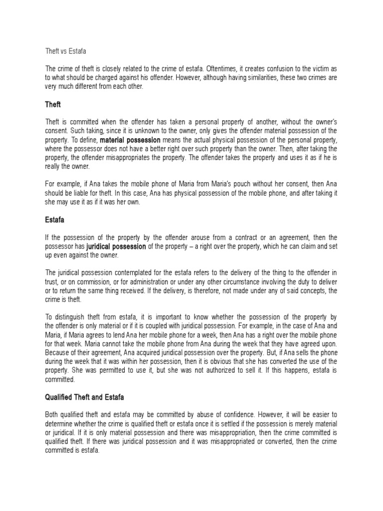 theft-vs-estafa-pdf-theft-crime-violence