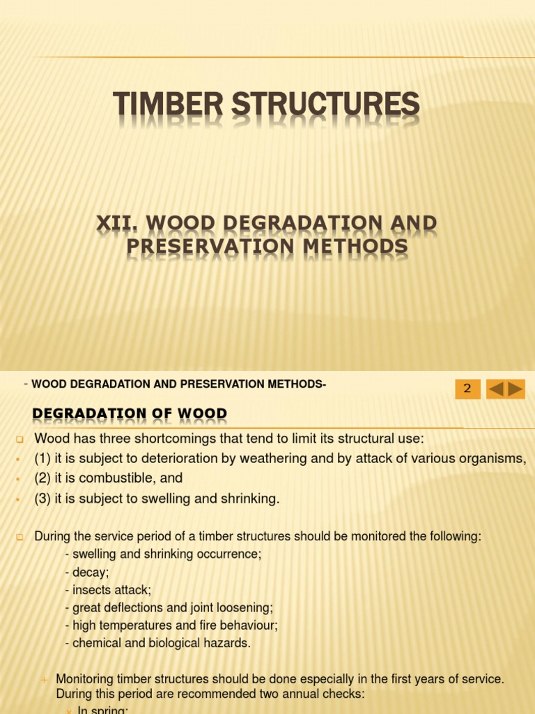 Degradation and Preservation Methods of Timber Structures | Lumber | Wood