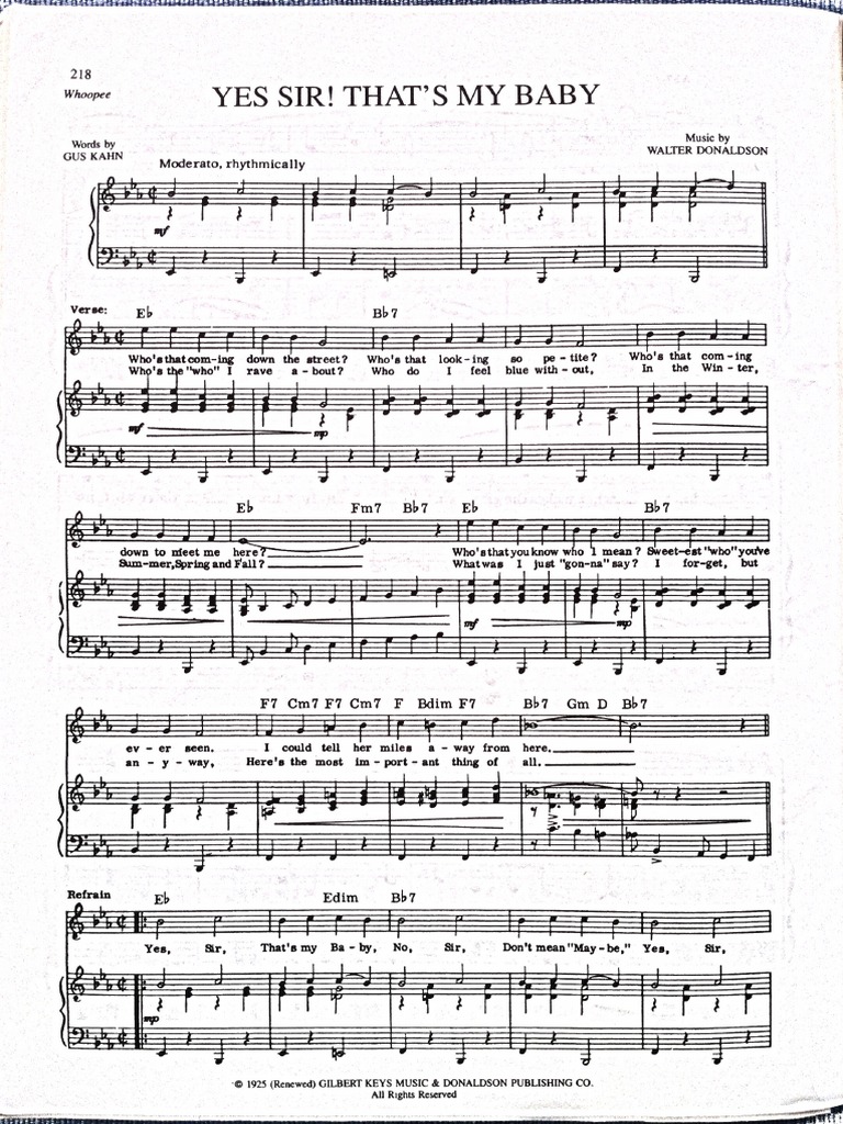 3 Yes-Sir-That-s-My-Baby PDF | PDF