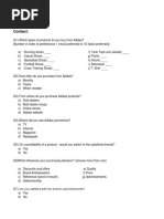 Shoes Questionnaire | PDF | Consumer Behaviour | Brand