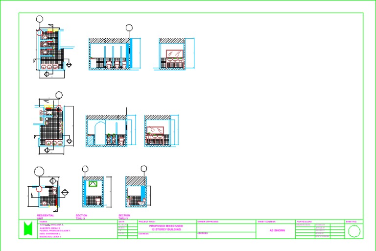 As Shown Proposed Mixed Used 12 Storey Building: Residential Unit ...