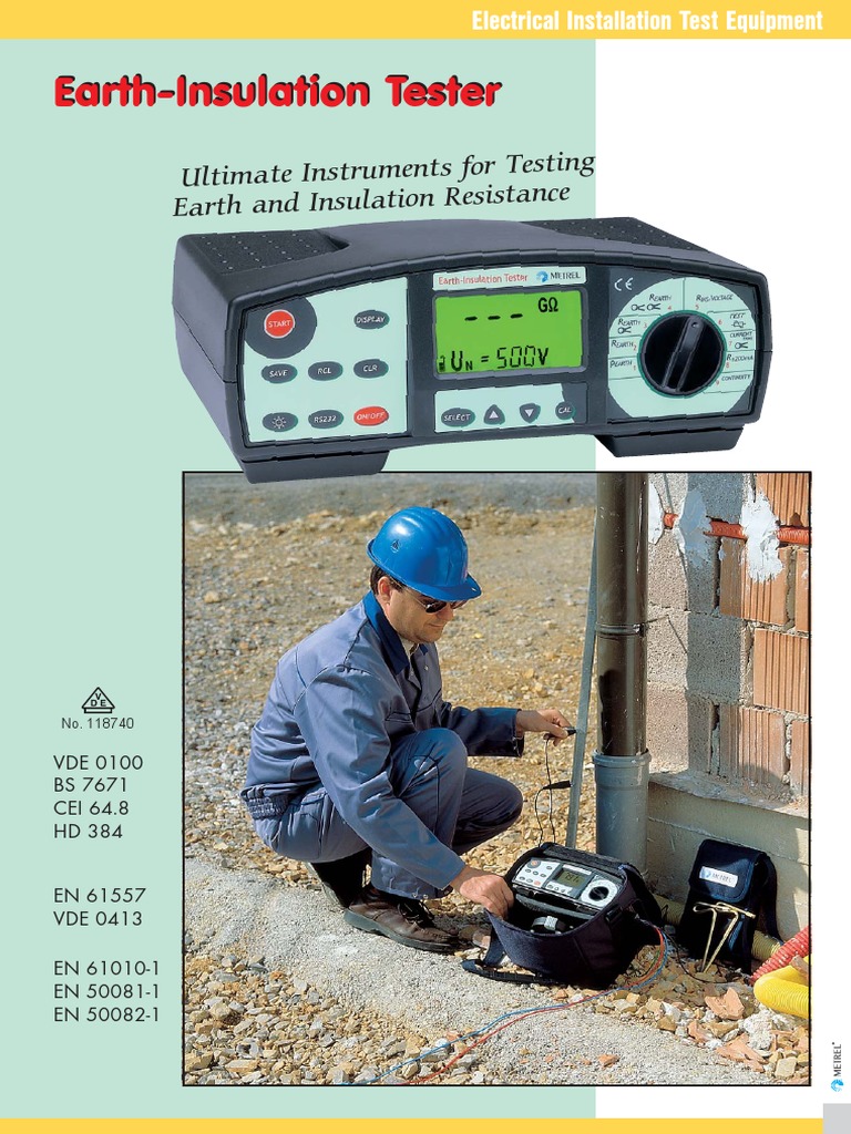 MI 2088 Earth Insulation Tester | PDF | Electrical Wiring | Insulator ...