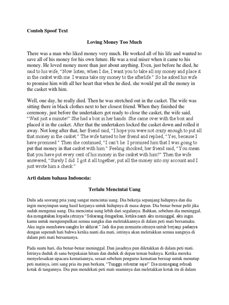 Contoh Spoof Text | PDF