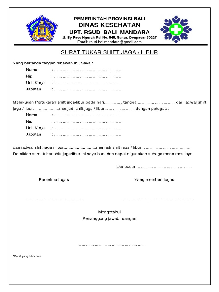 Surat Tukar Sift | PDF