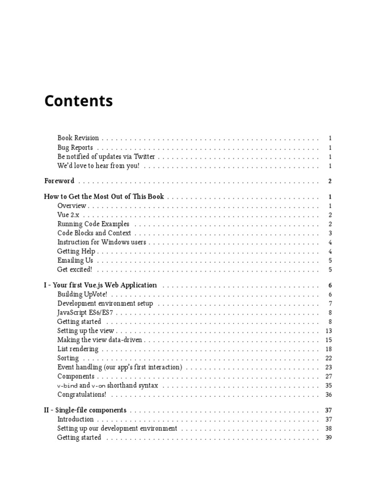 Fullstack Vue Book Table of Contents | PDF | System Software | Software Fullstack Vue Book Table of Contents | PDF | System Software | Software