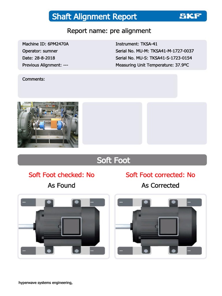 Shaft Alignment Report | PDF | Engineering Tolerance | Applied And ...