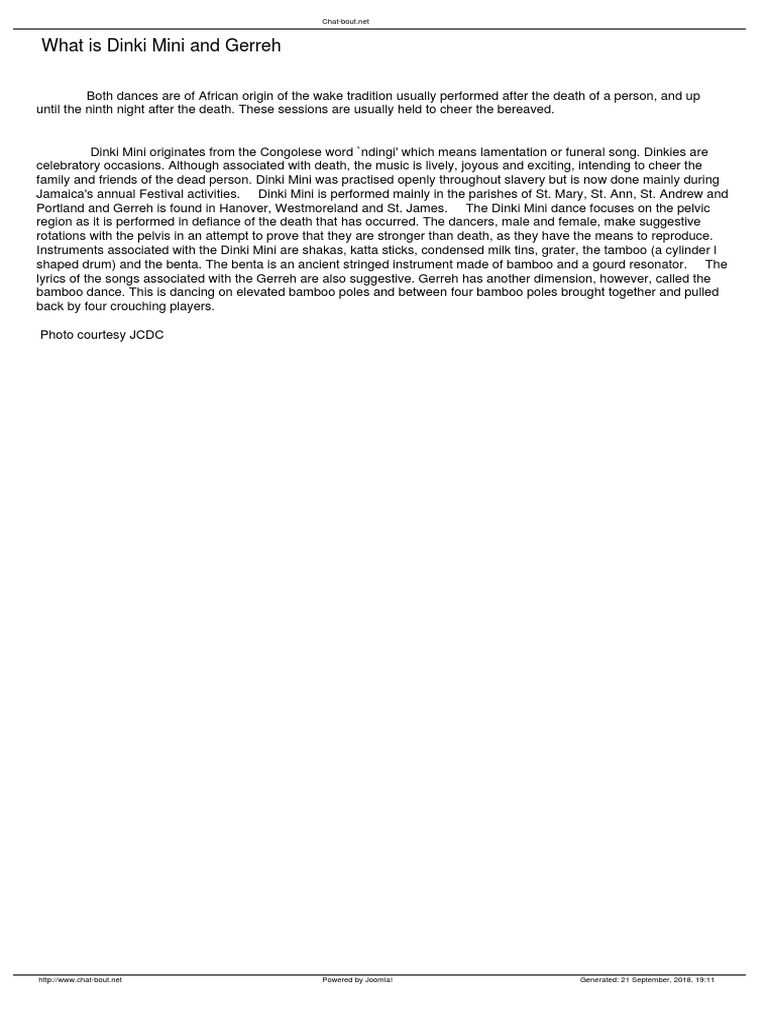 What Is Dinki Mini and Gerreh | PDF