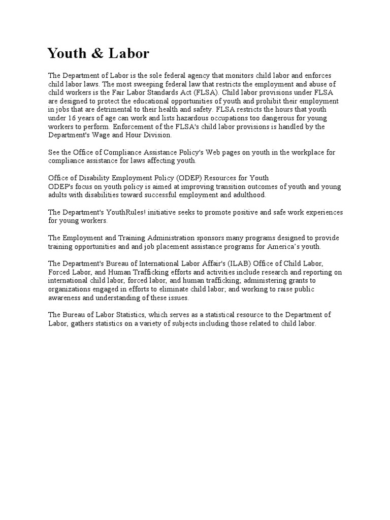 Child Labour | PDF | Child Labour | Labour Law