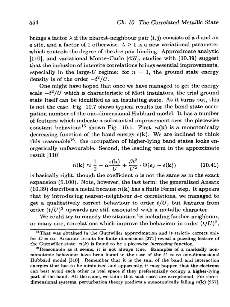 The Correlated X A X 1: Metallic State (I | PDF | Monotonic Function ...