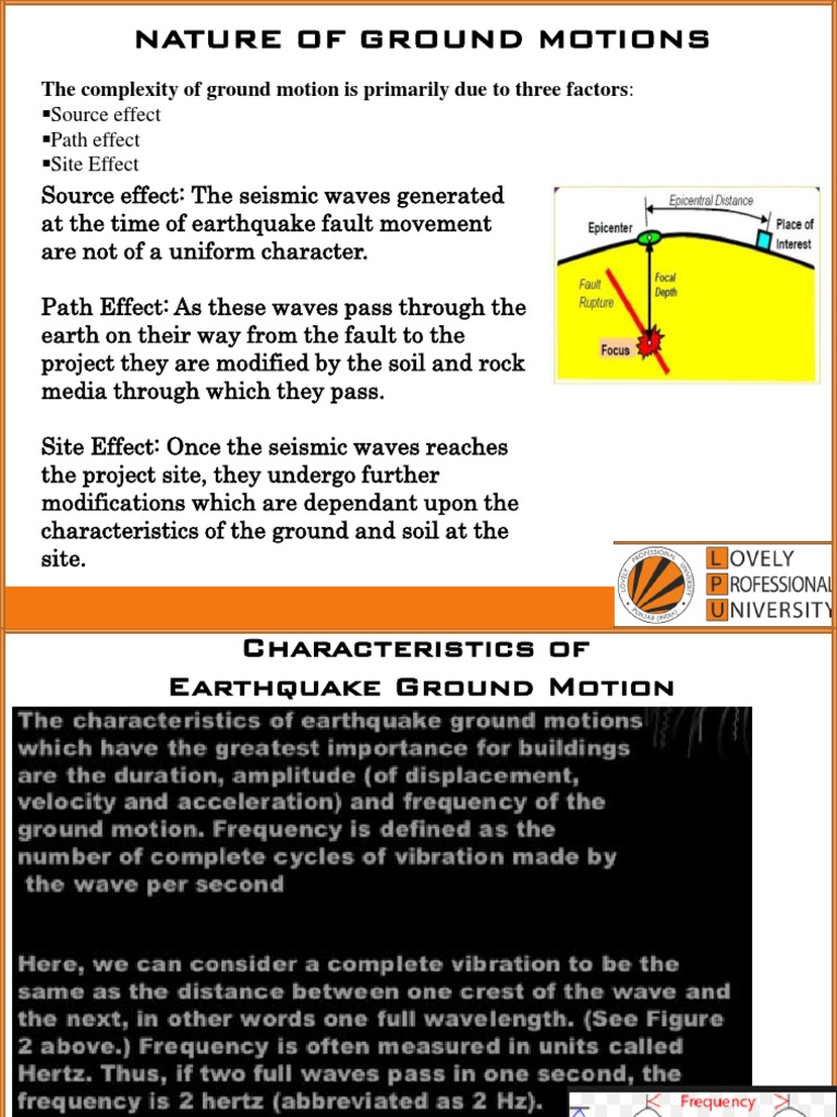 Lecture 3 Ground Motions | PDF | Earthquakes | Frequency