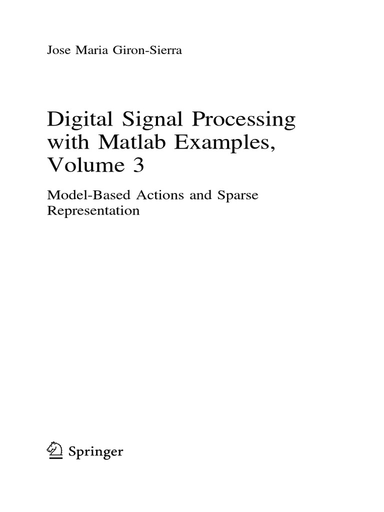 Digital Signal Processing With Matlab Examples, Volume 3 (2017) PDF ...