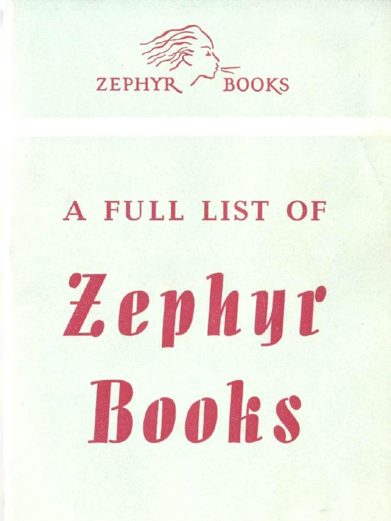 A Full List of Zephyr Books | Download Free PDF | Mark Twain | Through ...